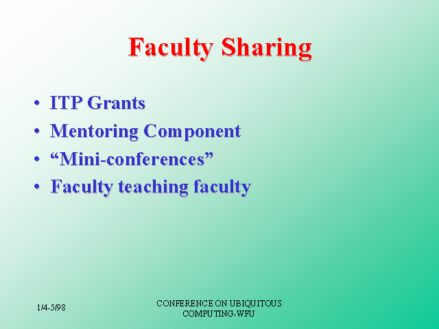 Faculty Sharing